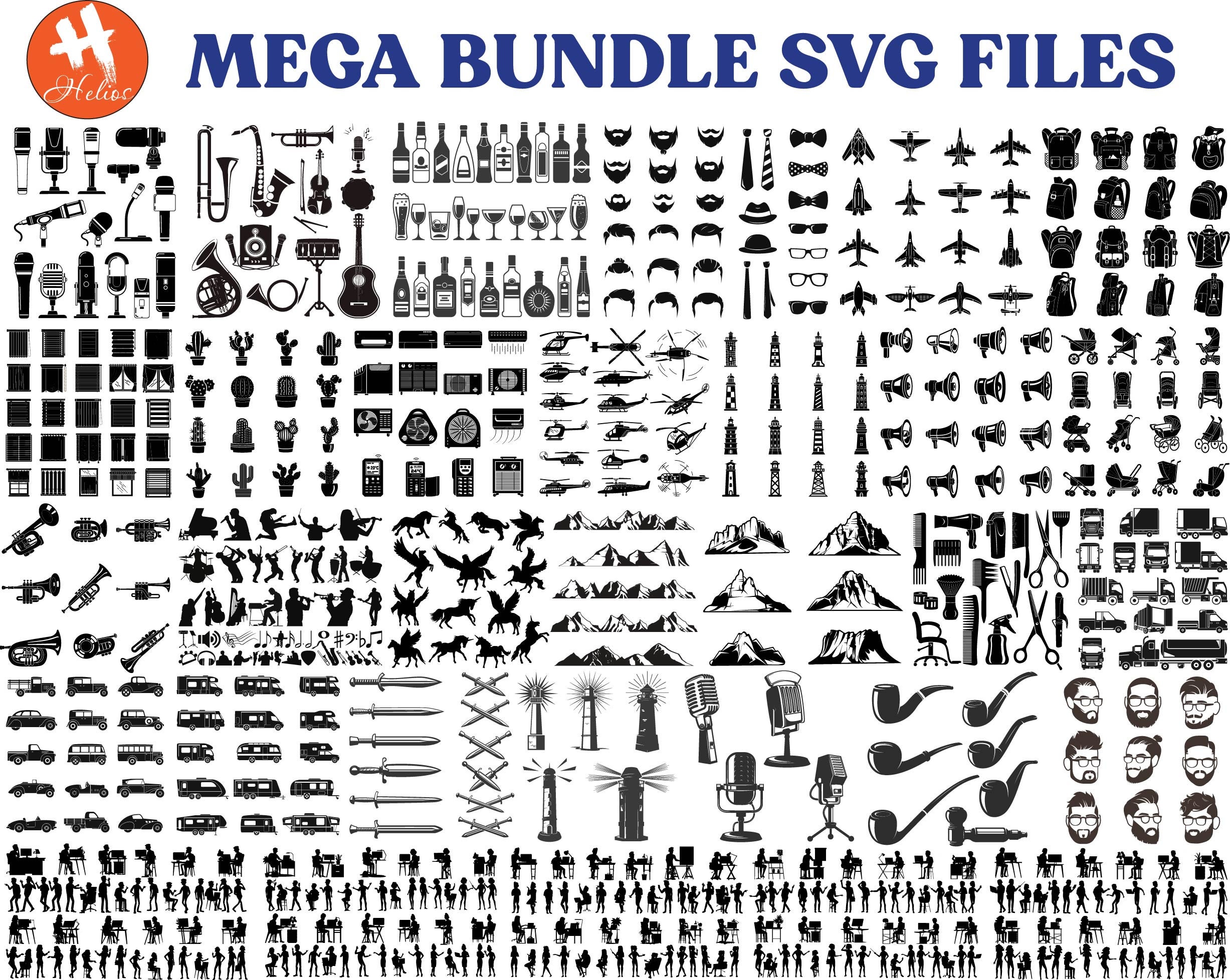 Svg Bundle Set Svg Design Bundle SVG Cdr PNG Ai Files for Cutting ...