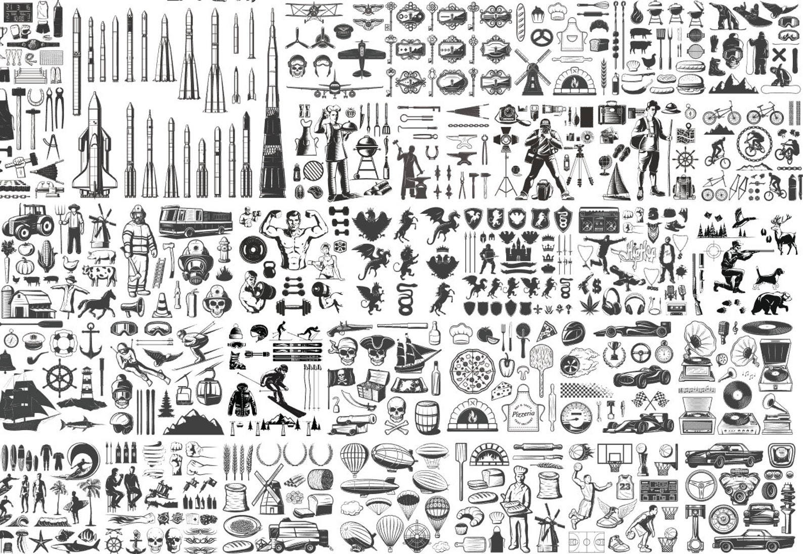 Svg Cut Files for Cricut, Mega Svg Bundle, Silhouette, Instant Download ...