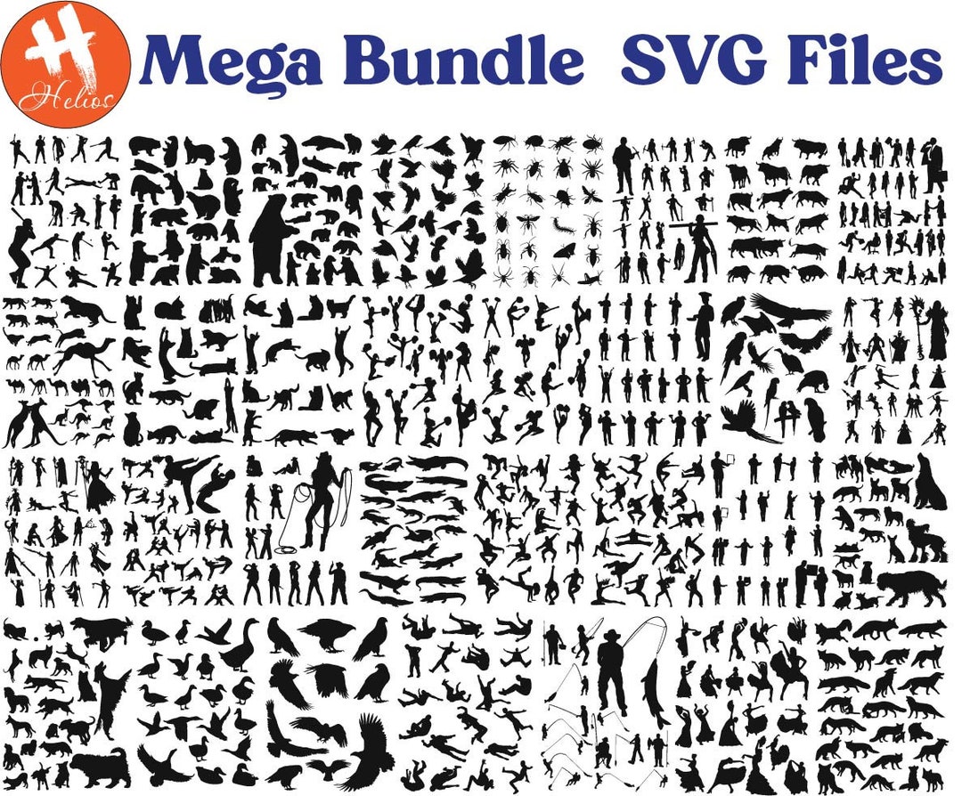 Svg Bundle - Silhouette Set Svg Design Bundle - SVG Cdr PNG Ai Files ...