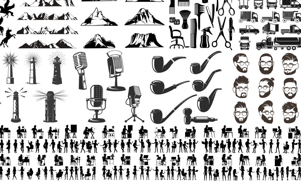 Svg Bundle - Set Svg Design Bundle - SVG Cdr PNG Ai Files for Cutting ...
