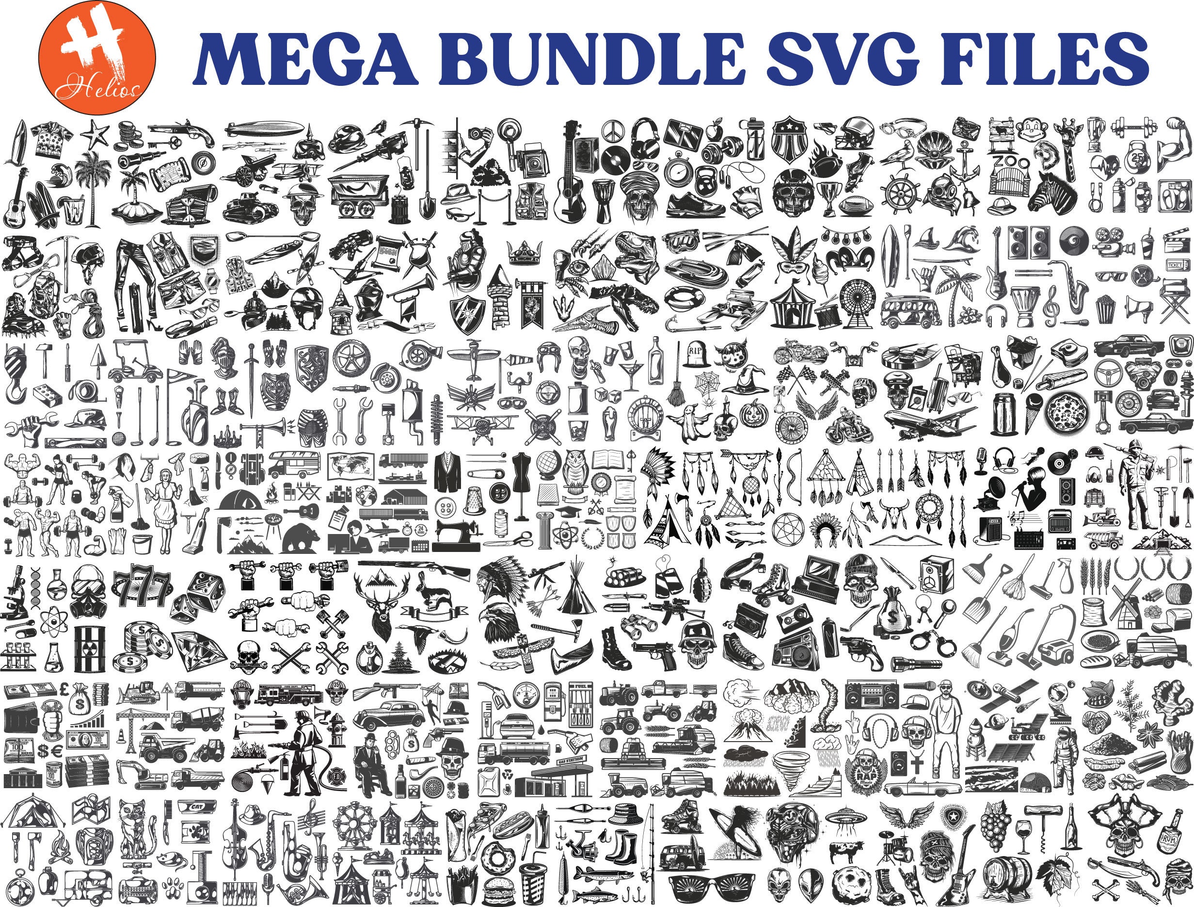 Svg Bundle - Set Svg Design Bundle - SVG Cdr PNG Ai Files for Cutting ...