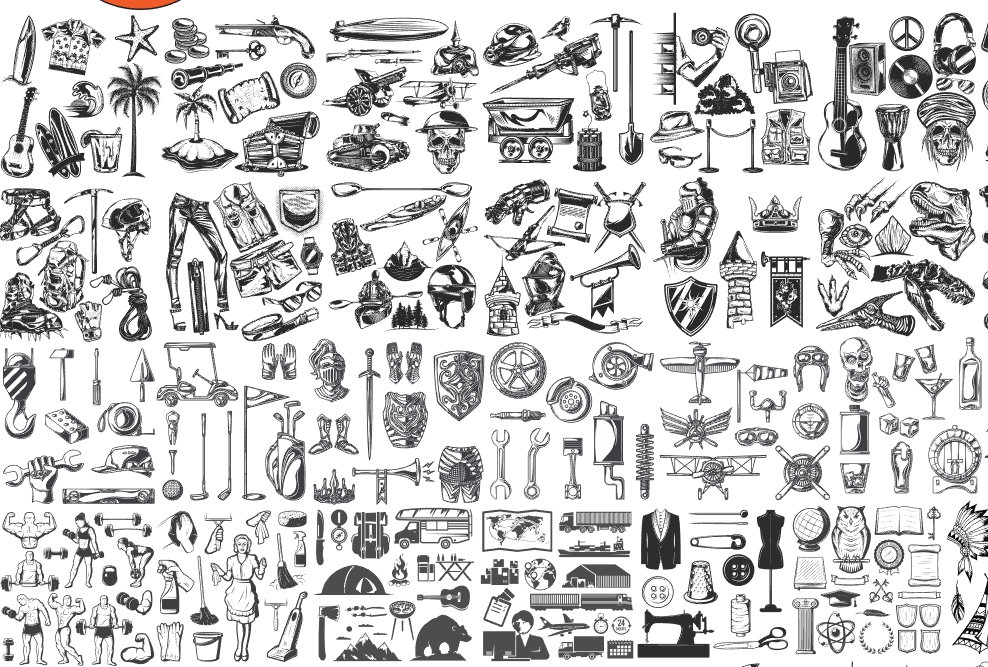 Svg Bundle - Set Svg Design Bundle - SVG Cdr PNG Ai Files for Cutting ...