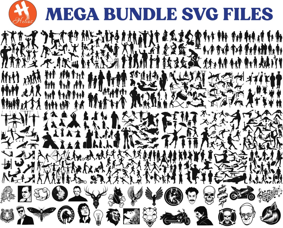 Svg Bundle - Set Svg Design Bundle - SVG Cdr PNG Ai Files for Cutting ...