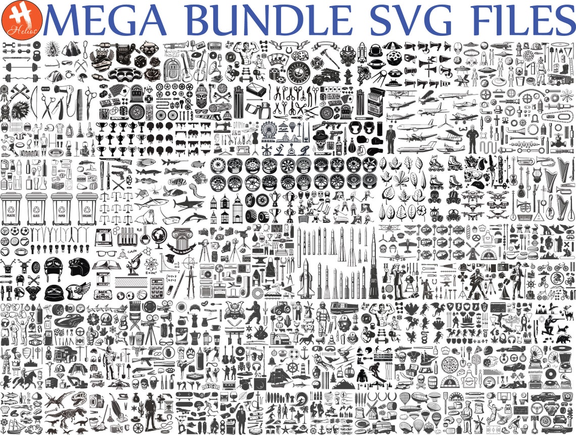 Svg Cut Files for Cricut, Mega Svg Bundle, Silhouette, Instant Download ...