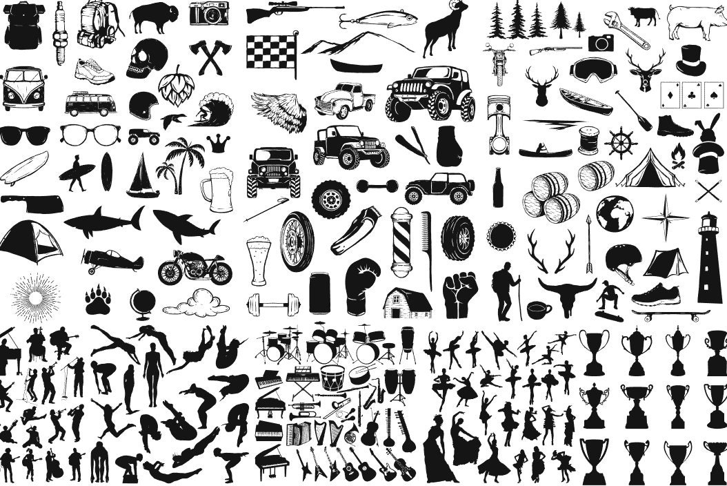 Svg Bundle - Set Svg Design Bundle - SVG Cdr PNG Ai Files for Cutting ...