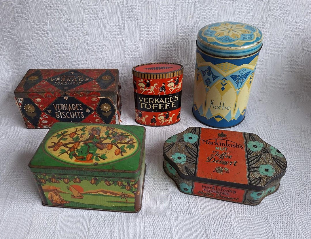 Various Antique Verkade Tins, Rusk, De Gruyter, Mackintosh's - Etsy