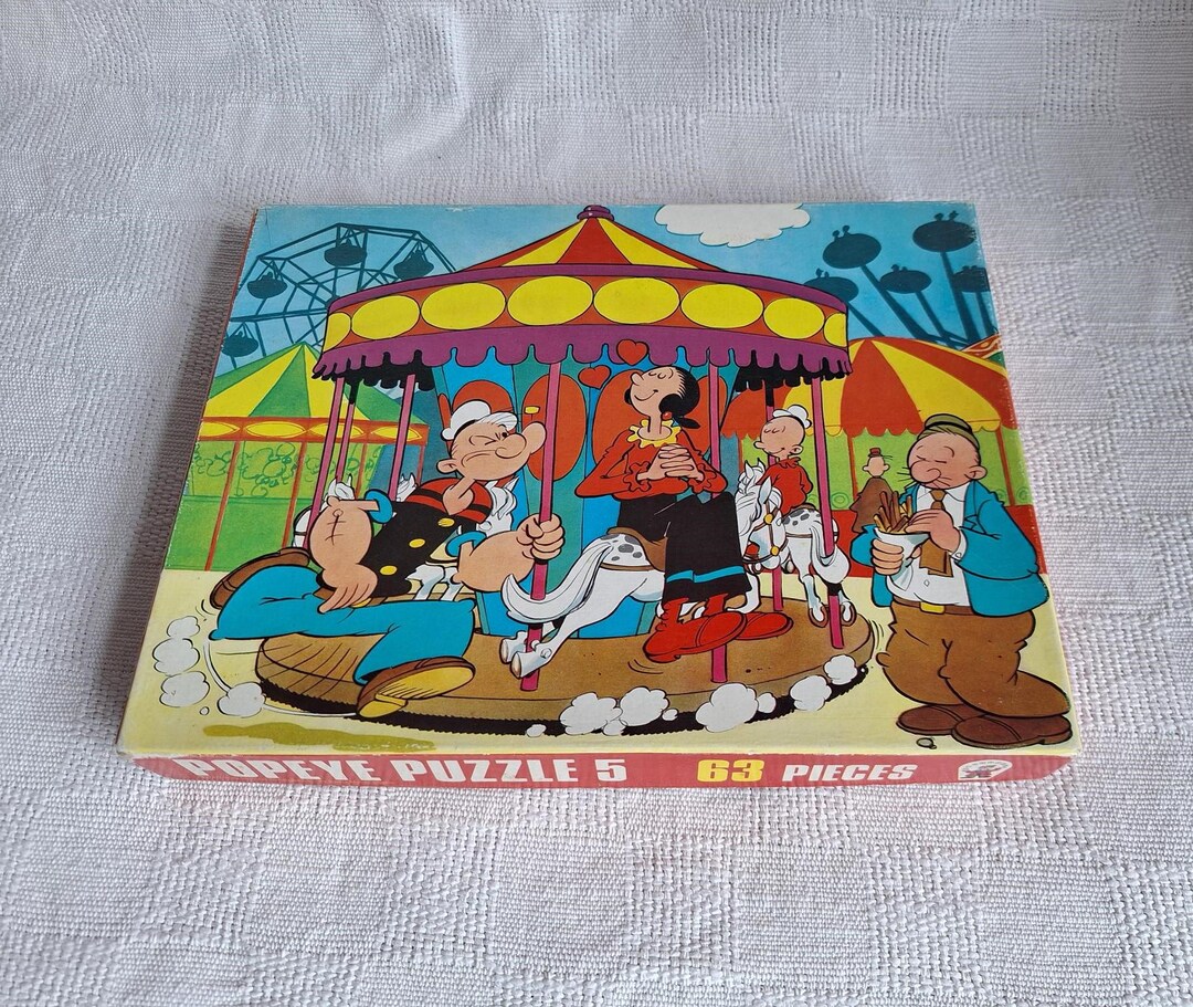 Vintage Popeye Puzzle With 63 Pieces - Etsy