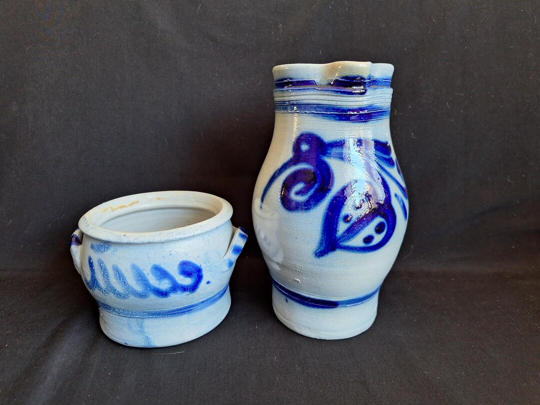 Old Fashioned Cologne Earthenware Jug 1.5 Liter and Pot/flower Pot! - Etsy