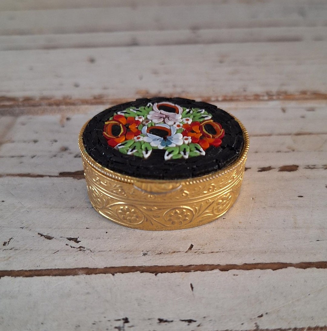 Micro Mosaic Pill Box - Etsy