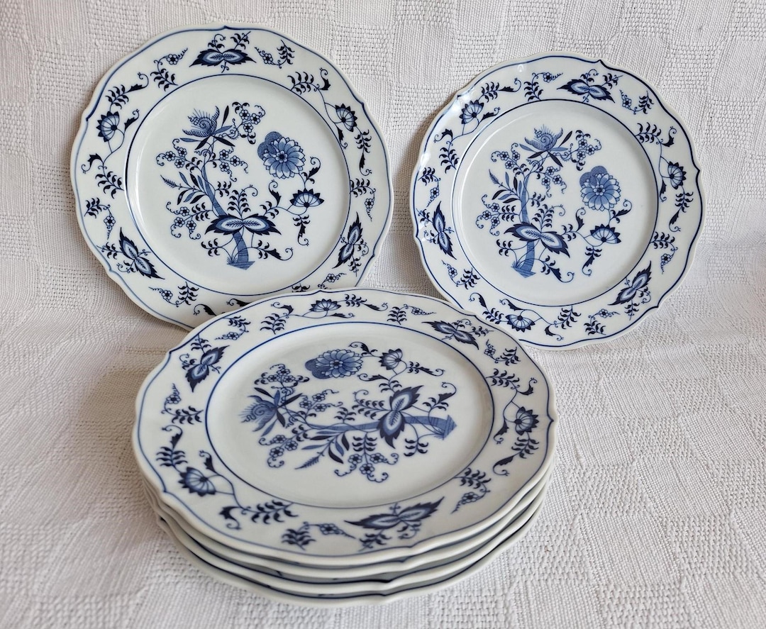 6 Blue Danube Plates - Etsy