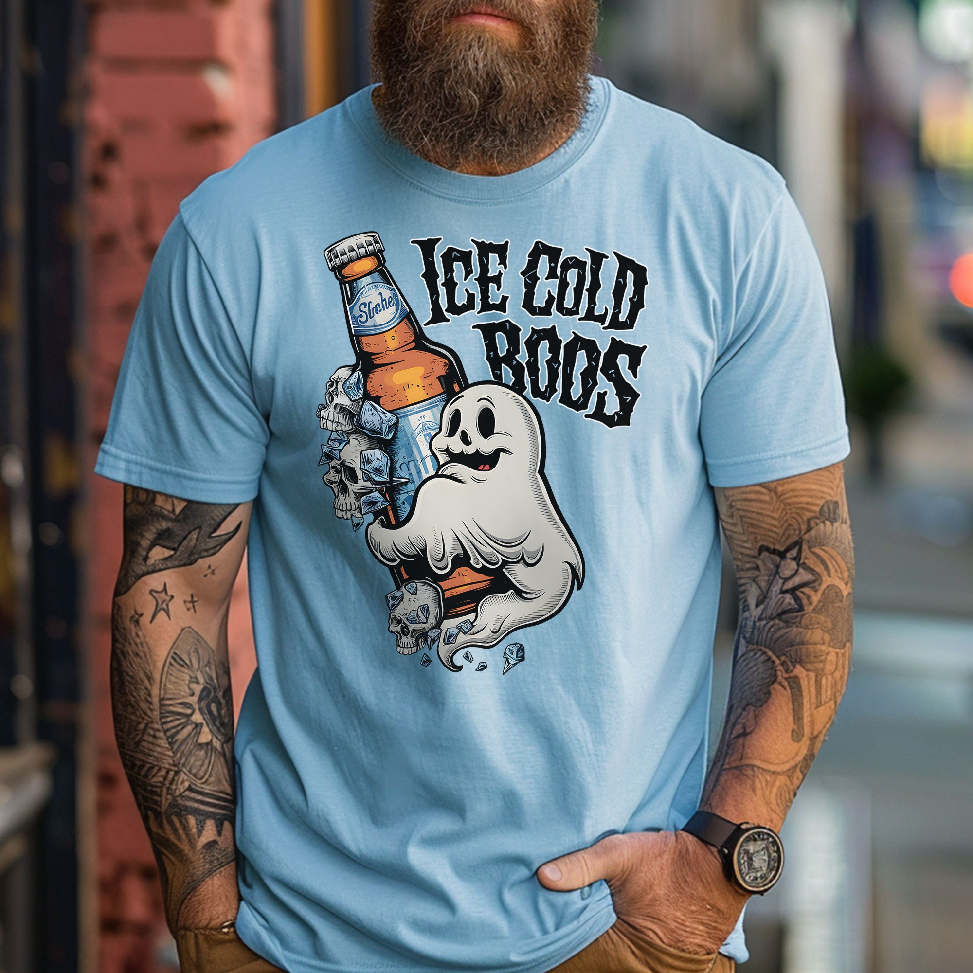 Funny Ghost Boos Shirt, Halloween Ghost Gift, Beer Lovers Tee, Spooky ...