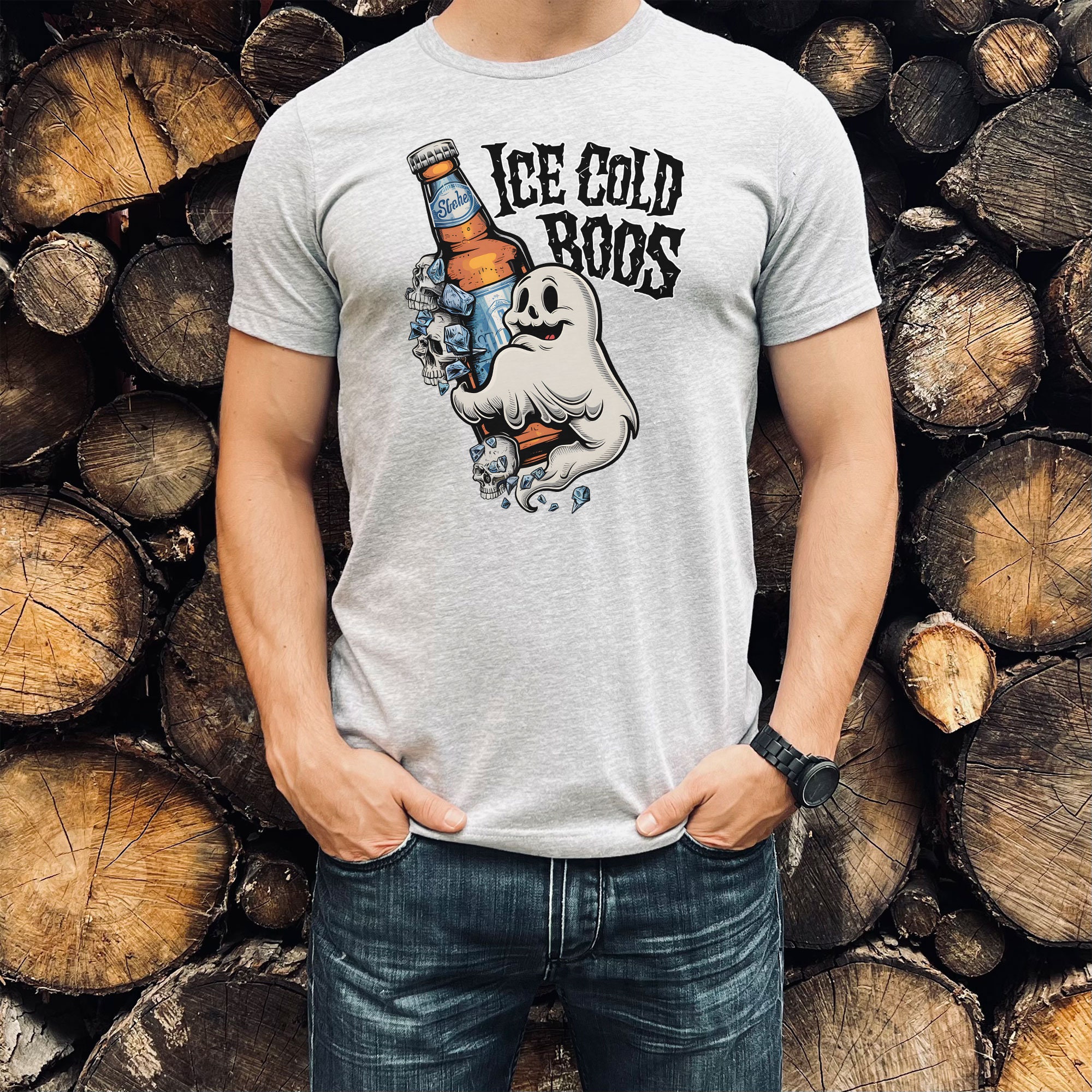 Funny Ghost Boos Shirt, Halloween Ghost Gift, Beer Lovers Tee, Spooky ...