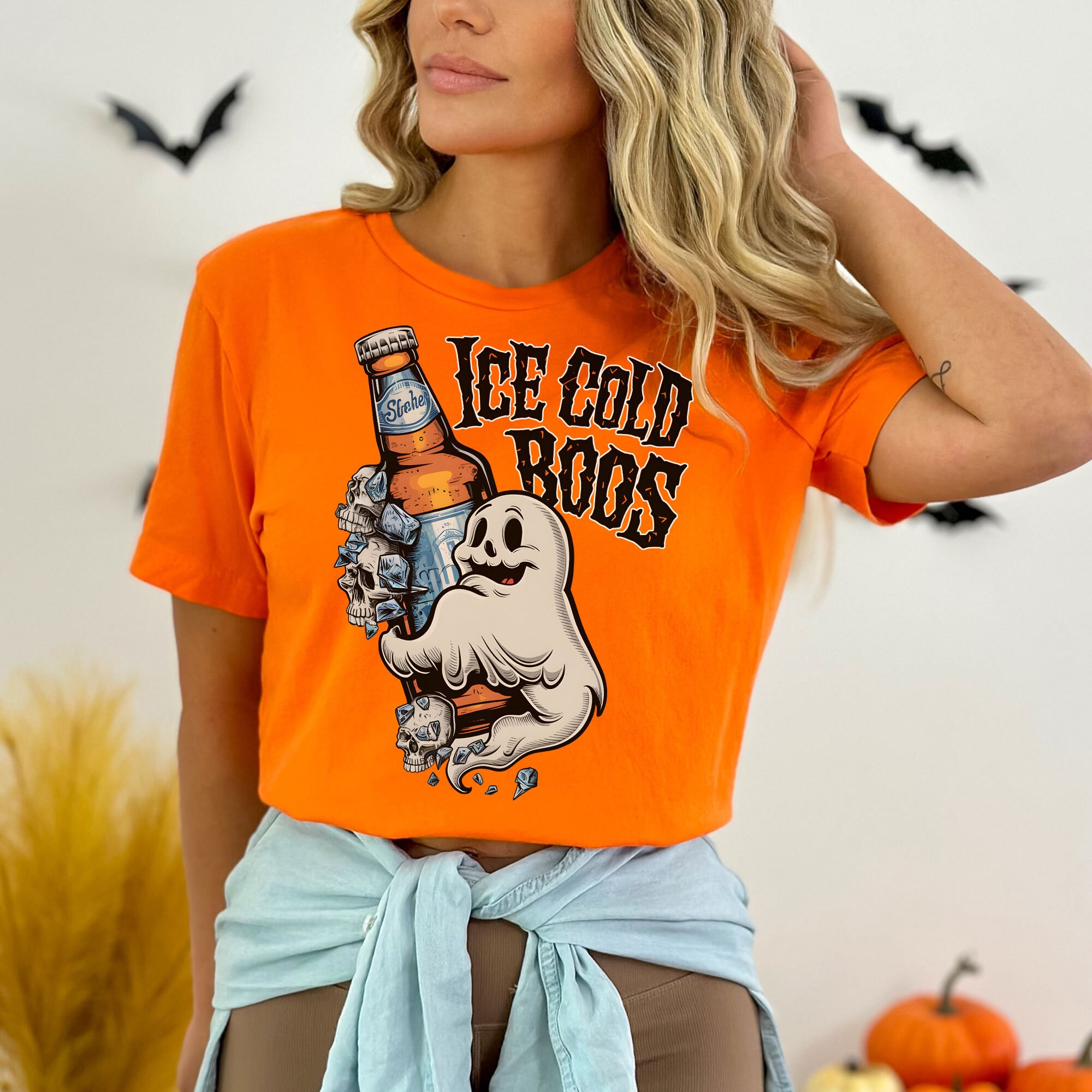 Funny Ghost Boos Shirt, Halloween Ghost Gift, Beer Lovers Tee, Spooky ...