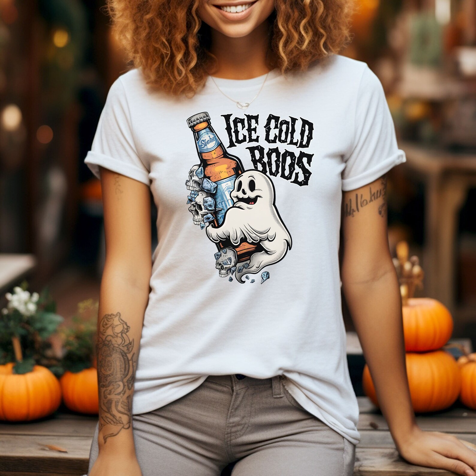 Funny Ghost Boos Shirt, Halloween Ghost Gift, Beer Lovers Tee, Spooky ...