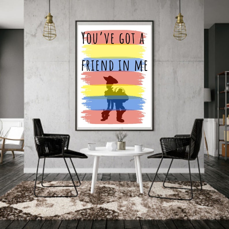 Toy Story Printable Wall Art - Friend in Me - Pop Culture - Funny Quote ...