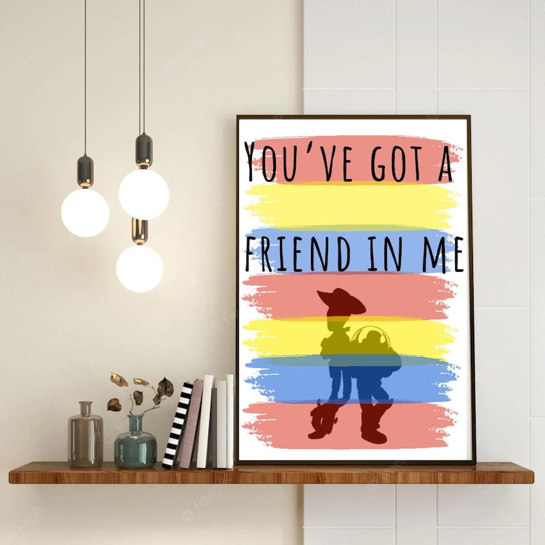 Toy Story Printable Wall Art - Friend in Me - Pop Culture - Funny Quote ...