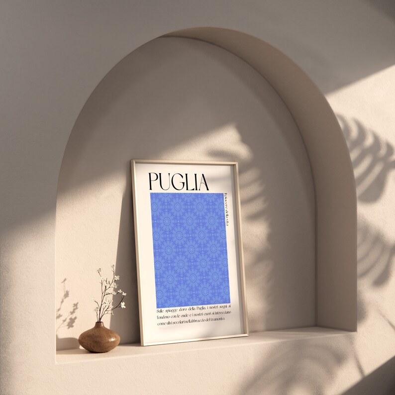 Italian Printable Wall Set of 3, Trendy Wall Set, Italy, Puglia, Retro ...