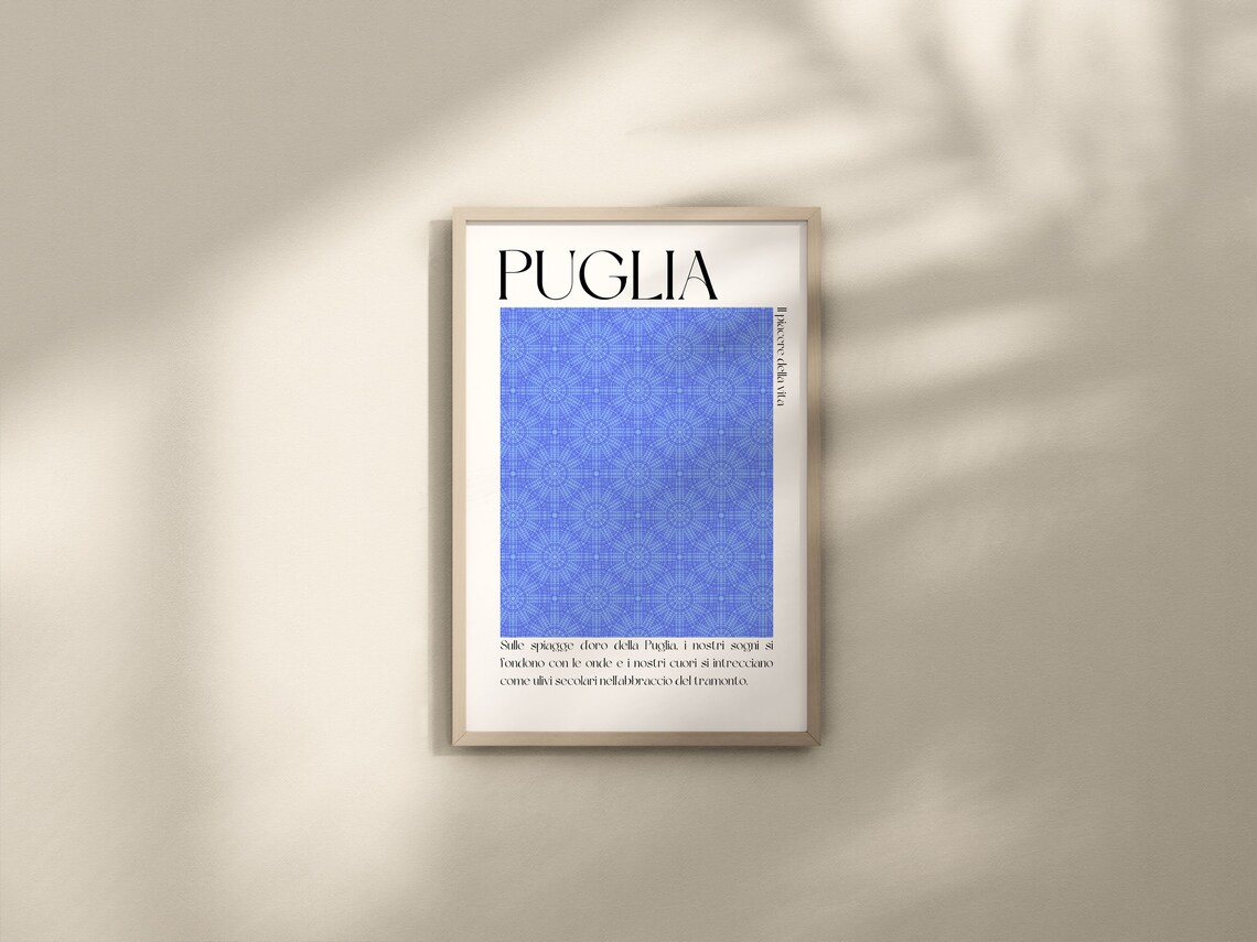 Italian Printable Wall Set of 3, Trendy Wall Set, Italy, Puglia, Retro ...