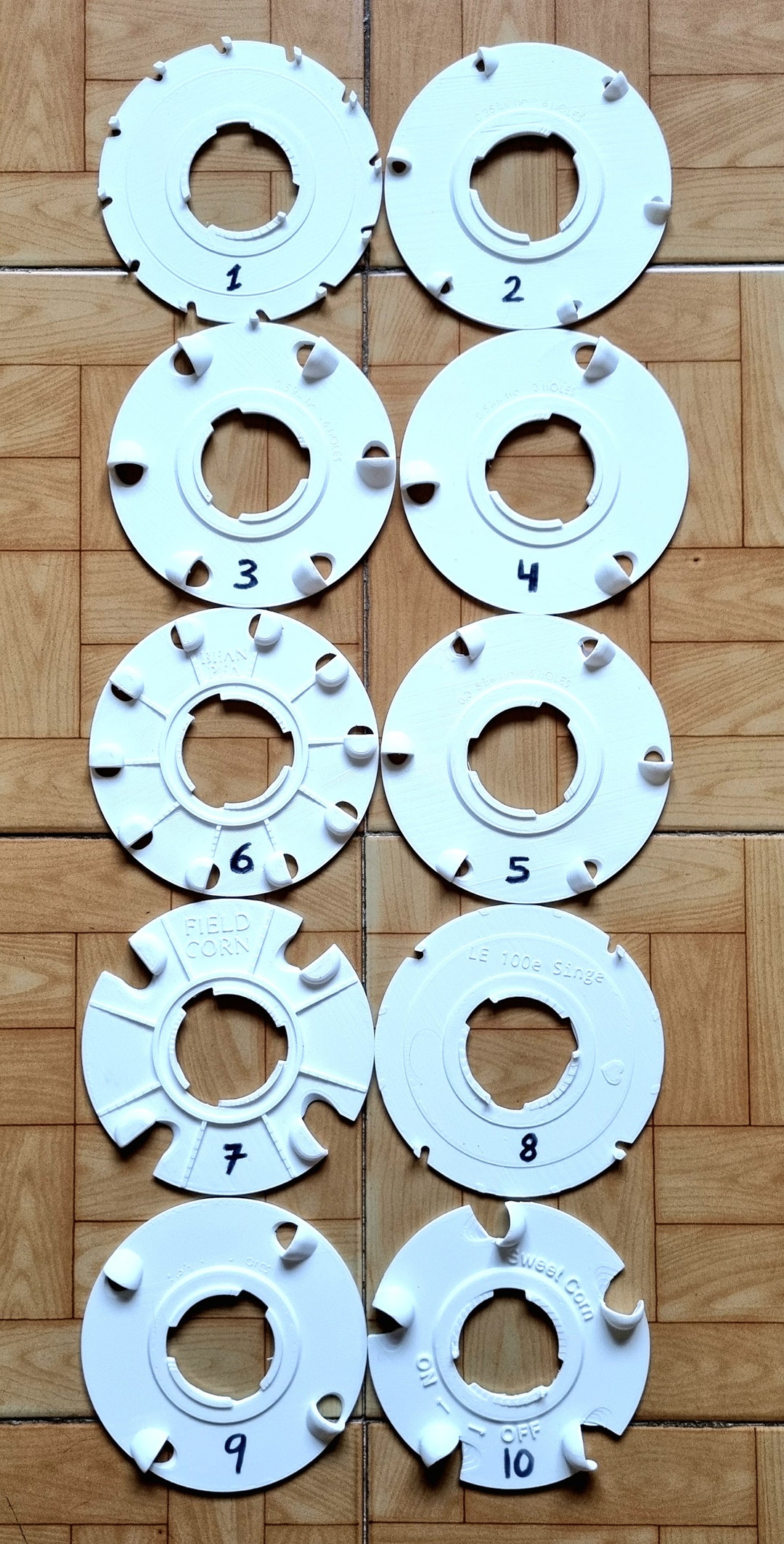 3-disc Seeder Plate EARTHWAY / VEVOR Manual Seeder Plate. Pack of 3 ...