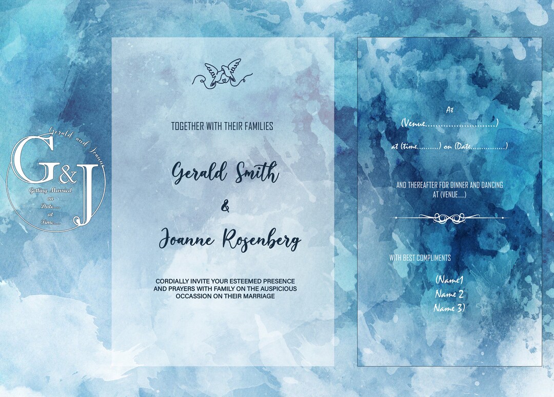 Customisable Digital Wedding Card Digital Birthday Anniversary Greeting ...