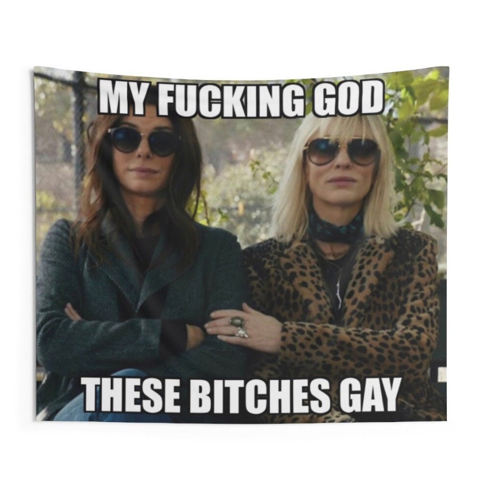 Cate Blanchett & Sandra Bullock LGBTQ+ Meme Tapestry - Etsy