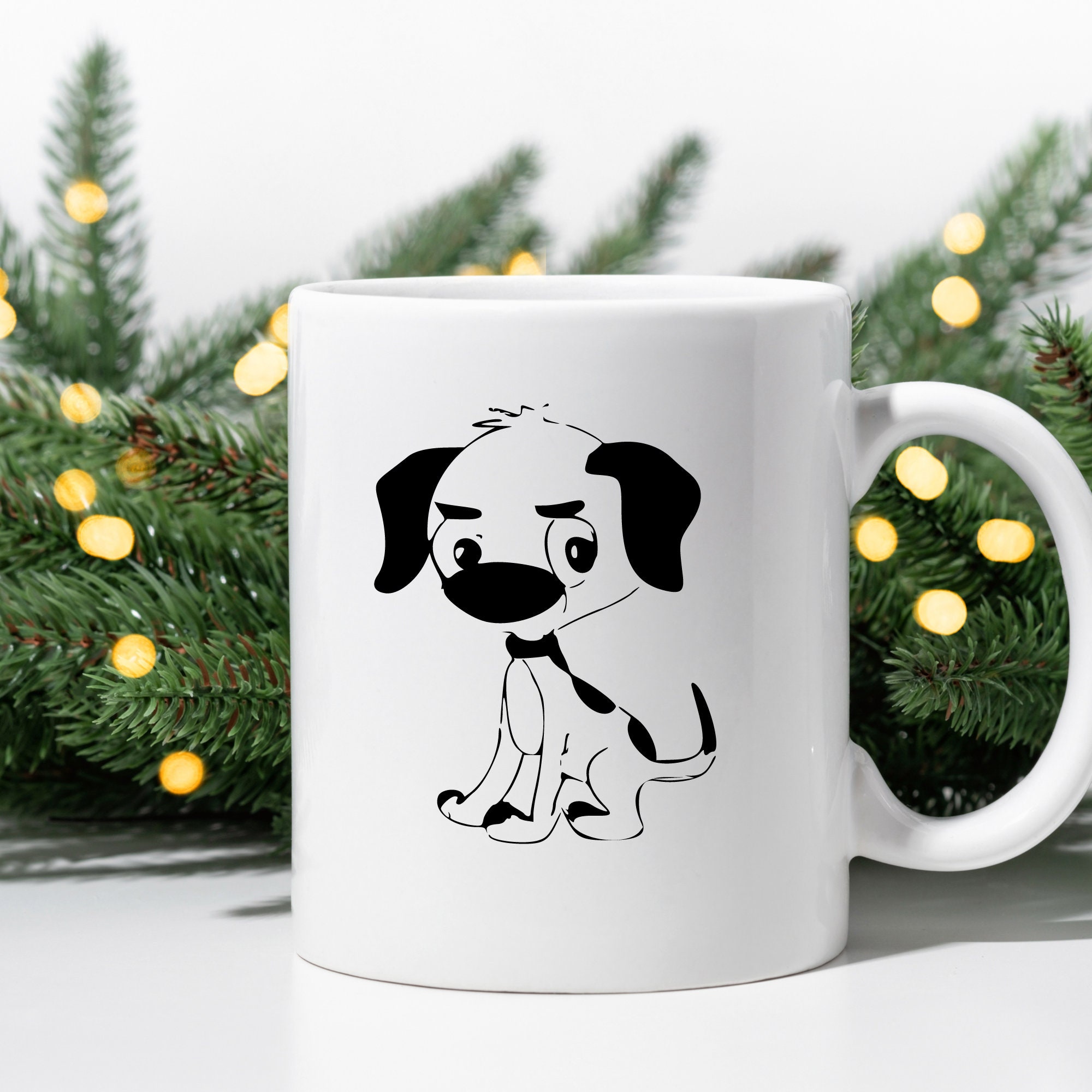 Perro de dibujos animados SVG Cricut, silueta, descarga instantánea ...