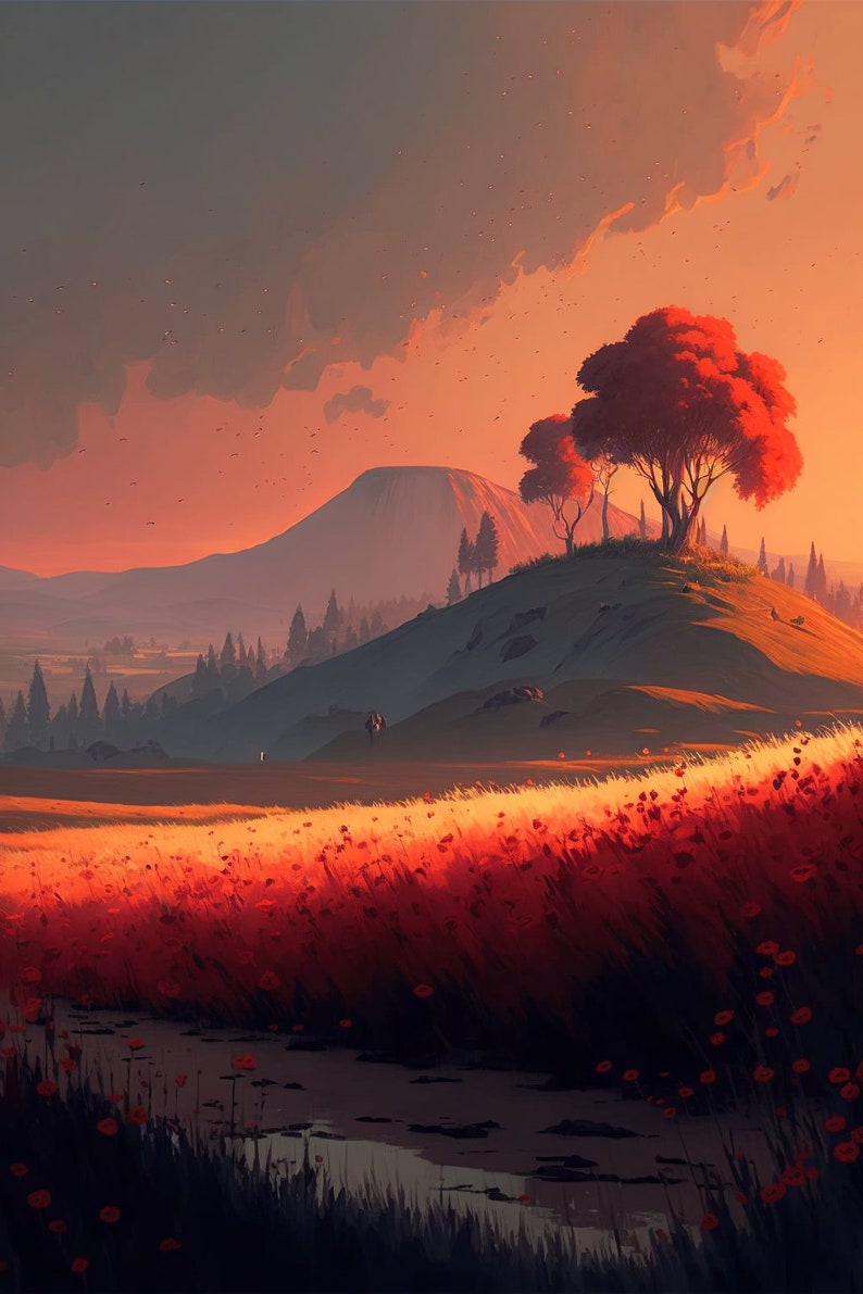 Digital Landscape - Etsy