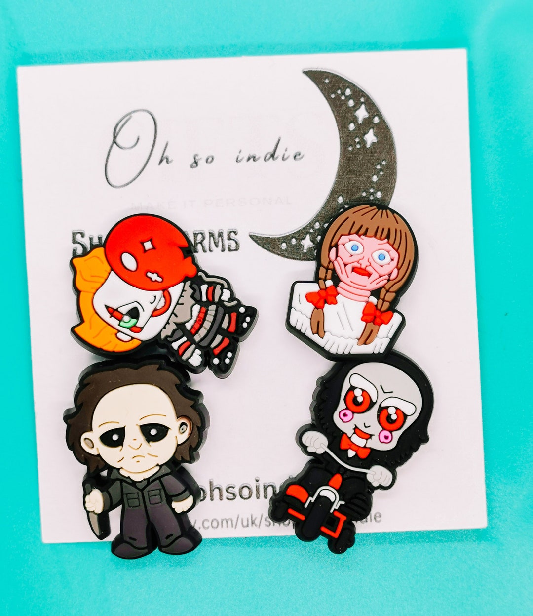 Horror Movie Classic Scary Halloween Croc Charms Shoes Jibbitz Goth Emo ...