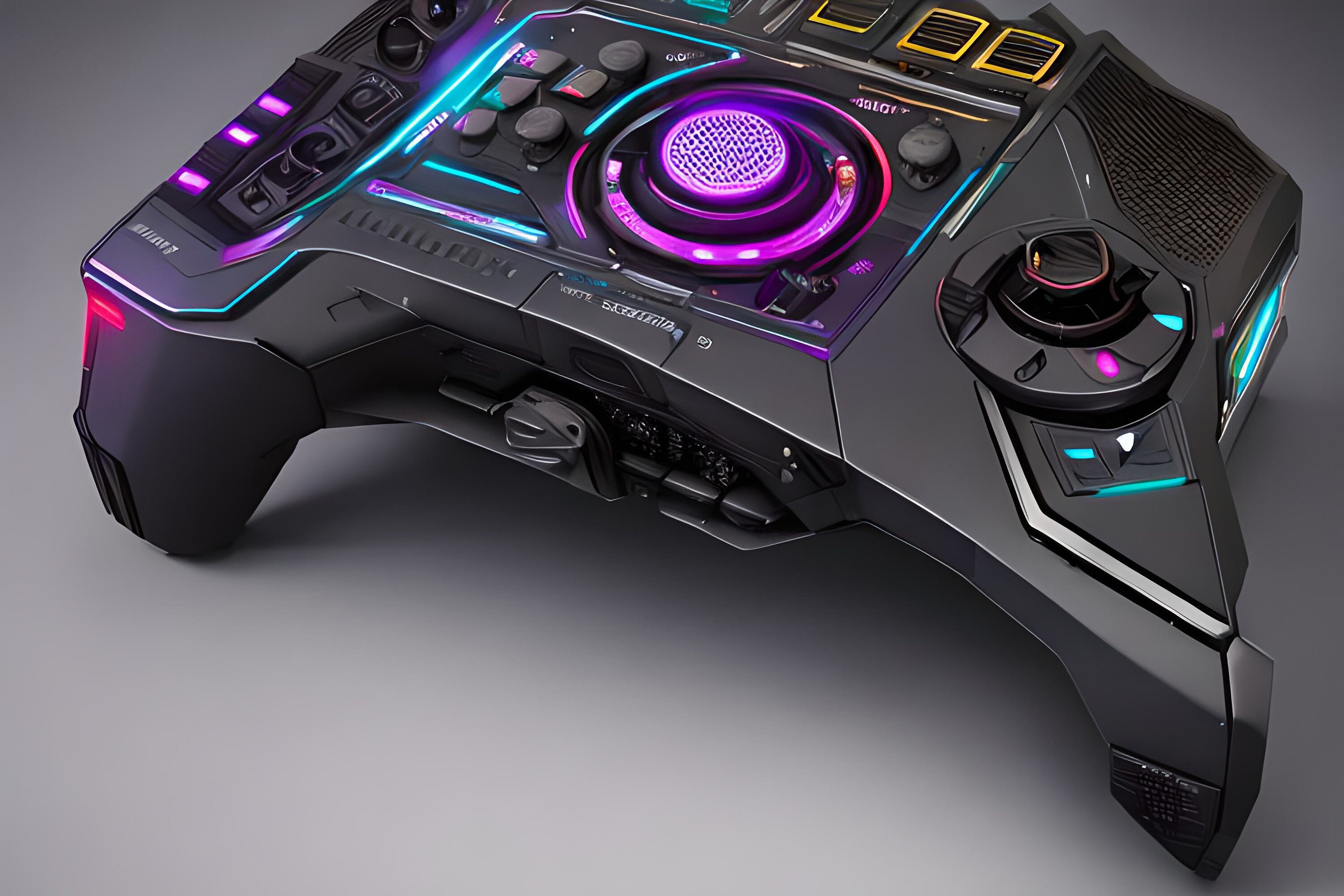 Cyberpunk Game Controller Digital Image - Etsy