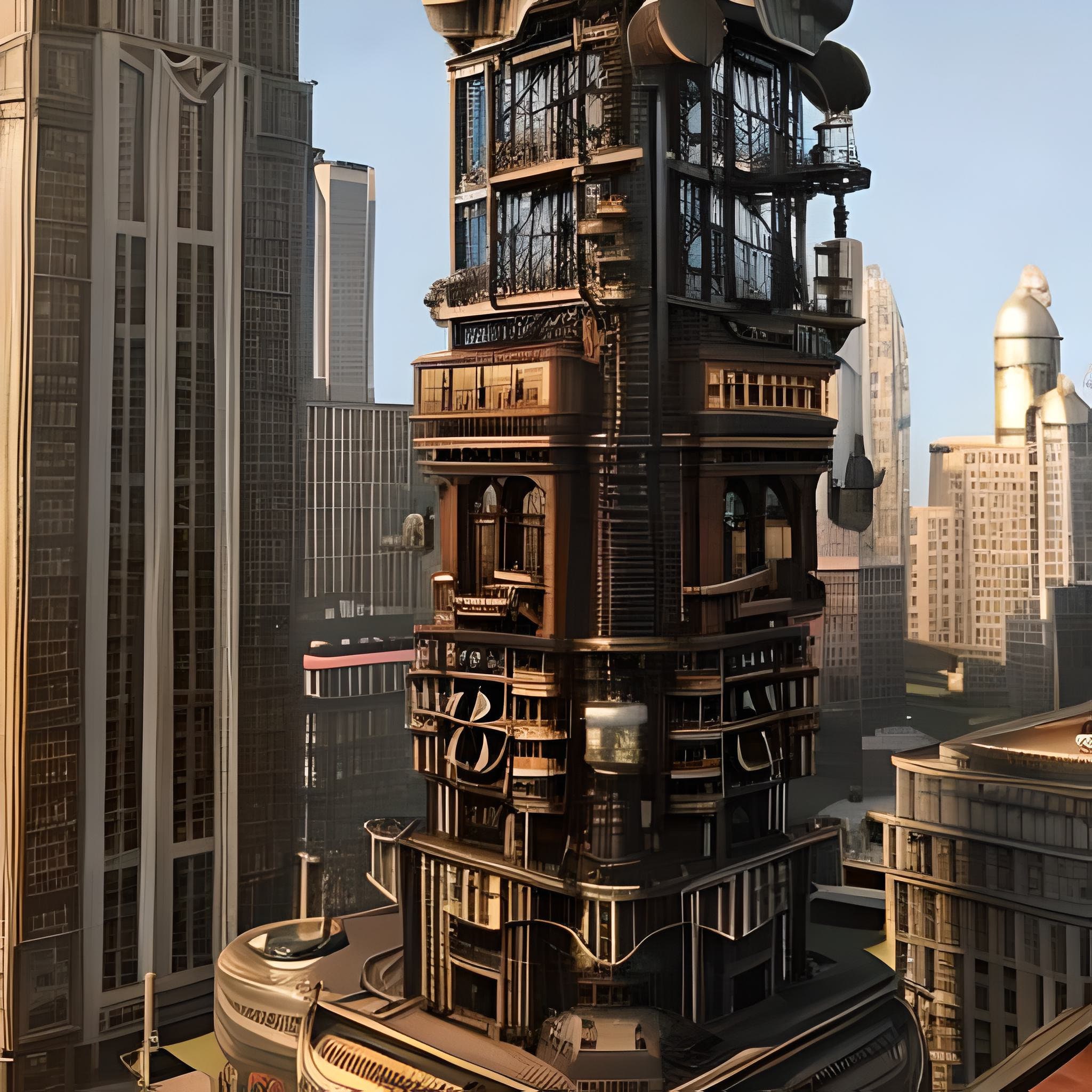 Steampunk Skyscraper - Etsy