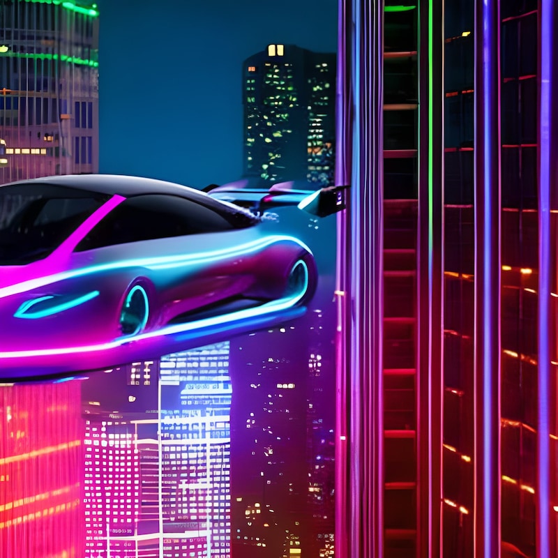 Cyberpunk Flying Car - Etsy UK