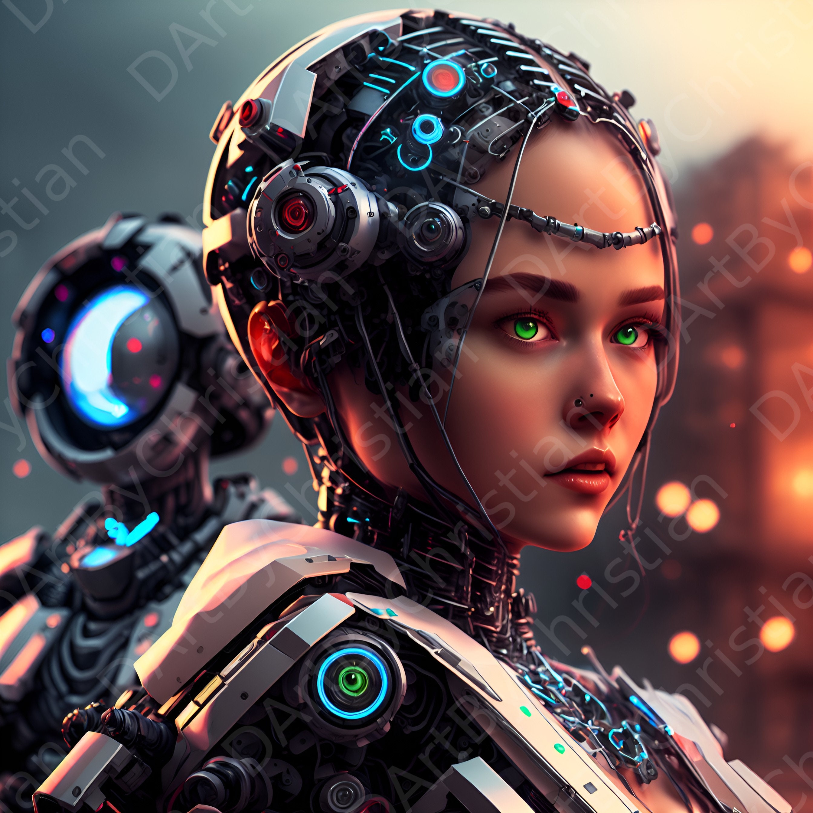 Futuristic Gaming Experience With a Robotic Companion: A Photrealistic ...