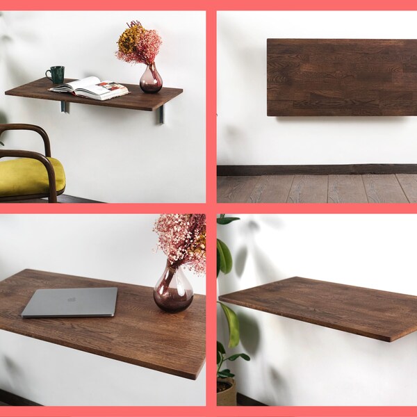 Folding Floating Desk Wall Mounted - Etsy