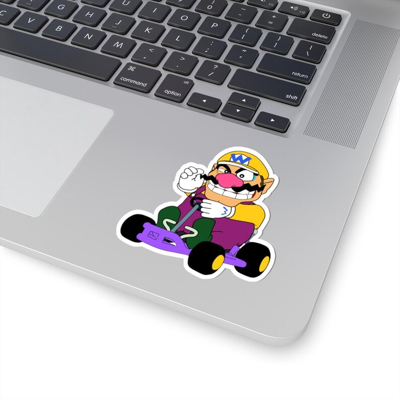 Mario Kart 64 Wario | INDOOR VINYL STICKER - Etsy