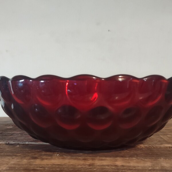 Red Bubble Glass - Etsy