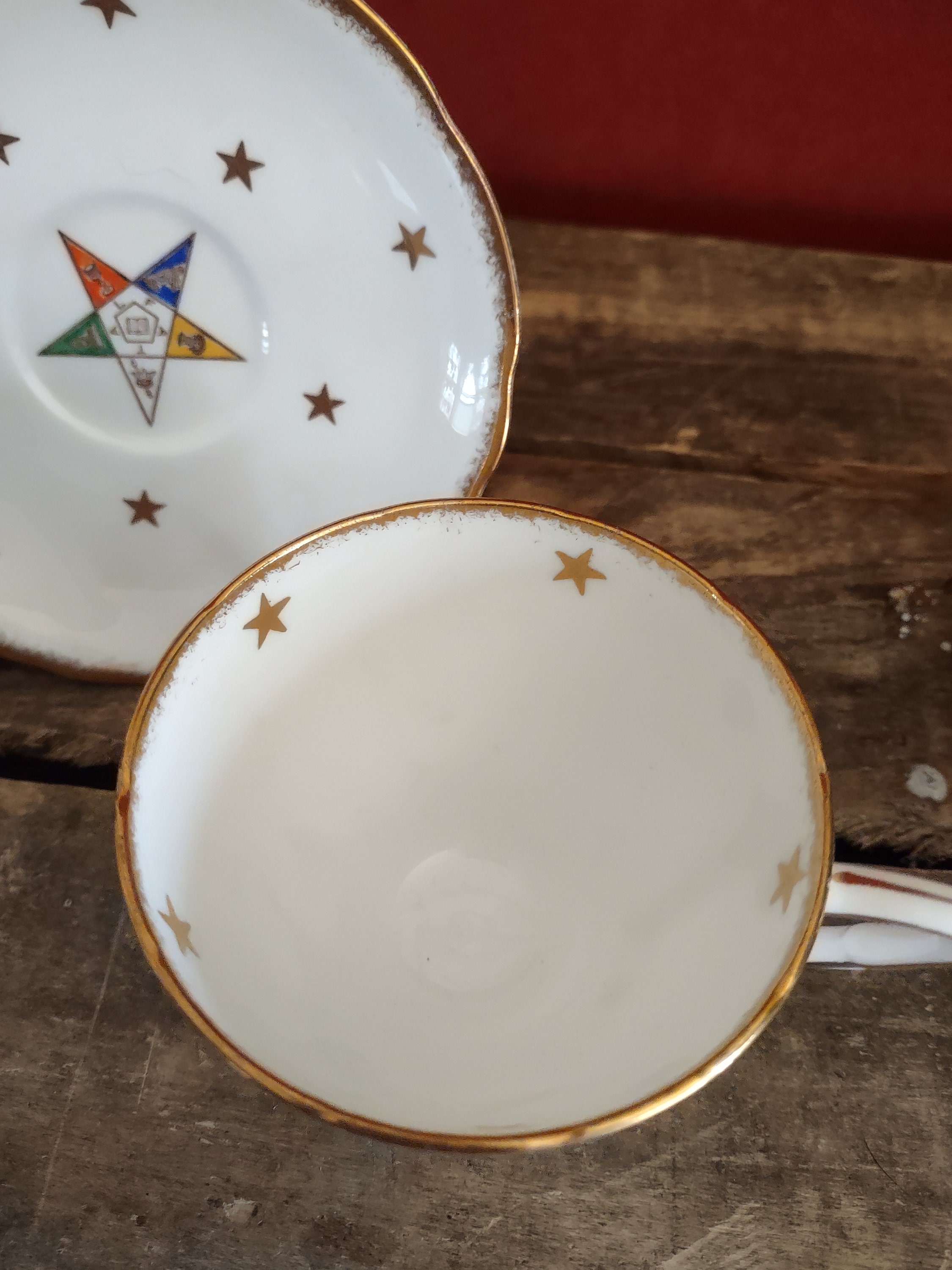 Vintage Eastern Star Masonic Teacup and Saucer Set - Etsy