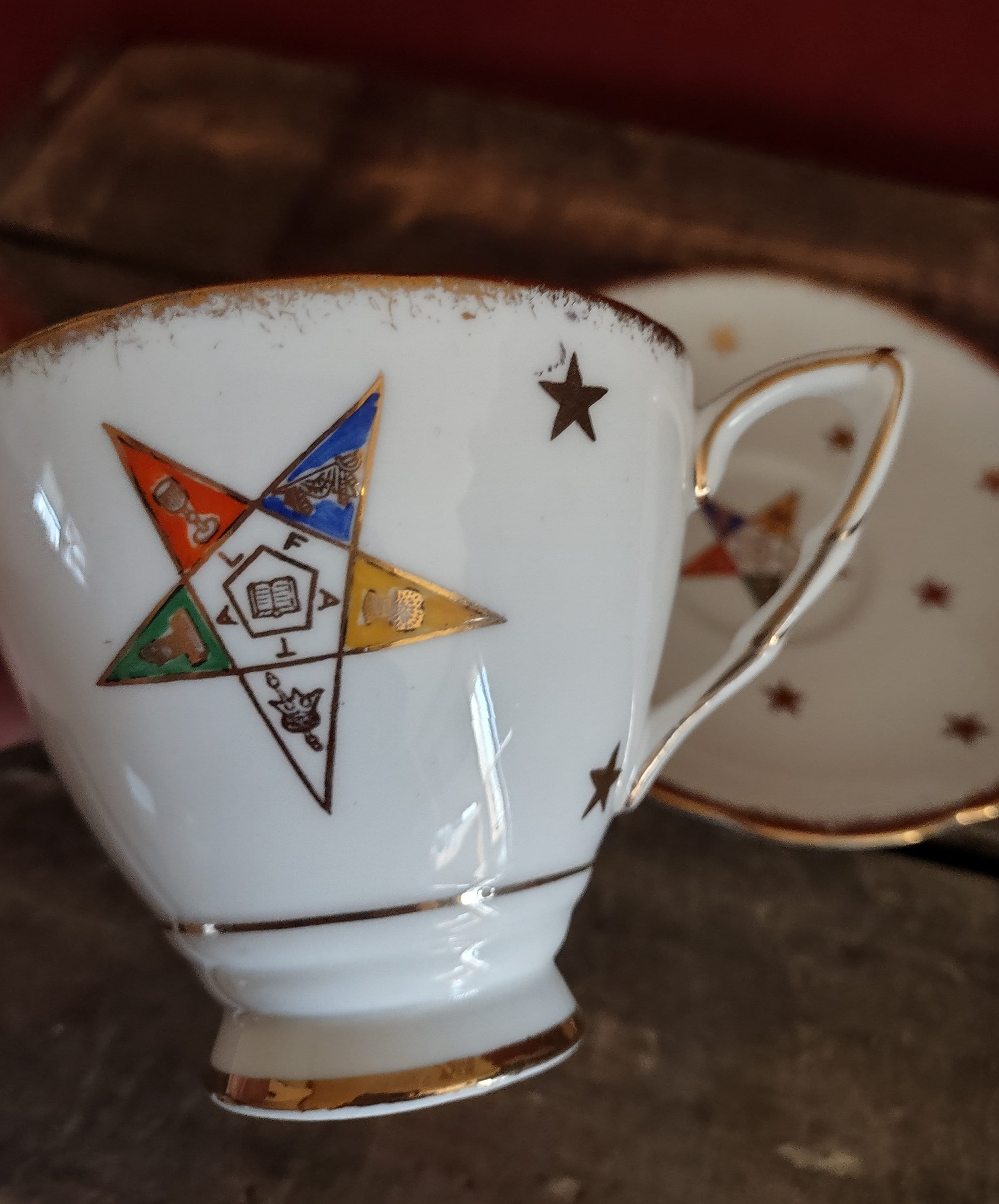Vintage Eastern Star Masonic Teacup and Saucer Set - Etsy