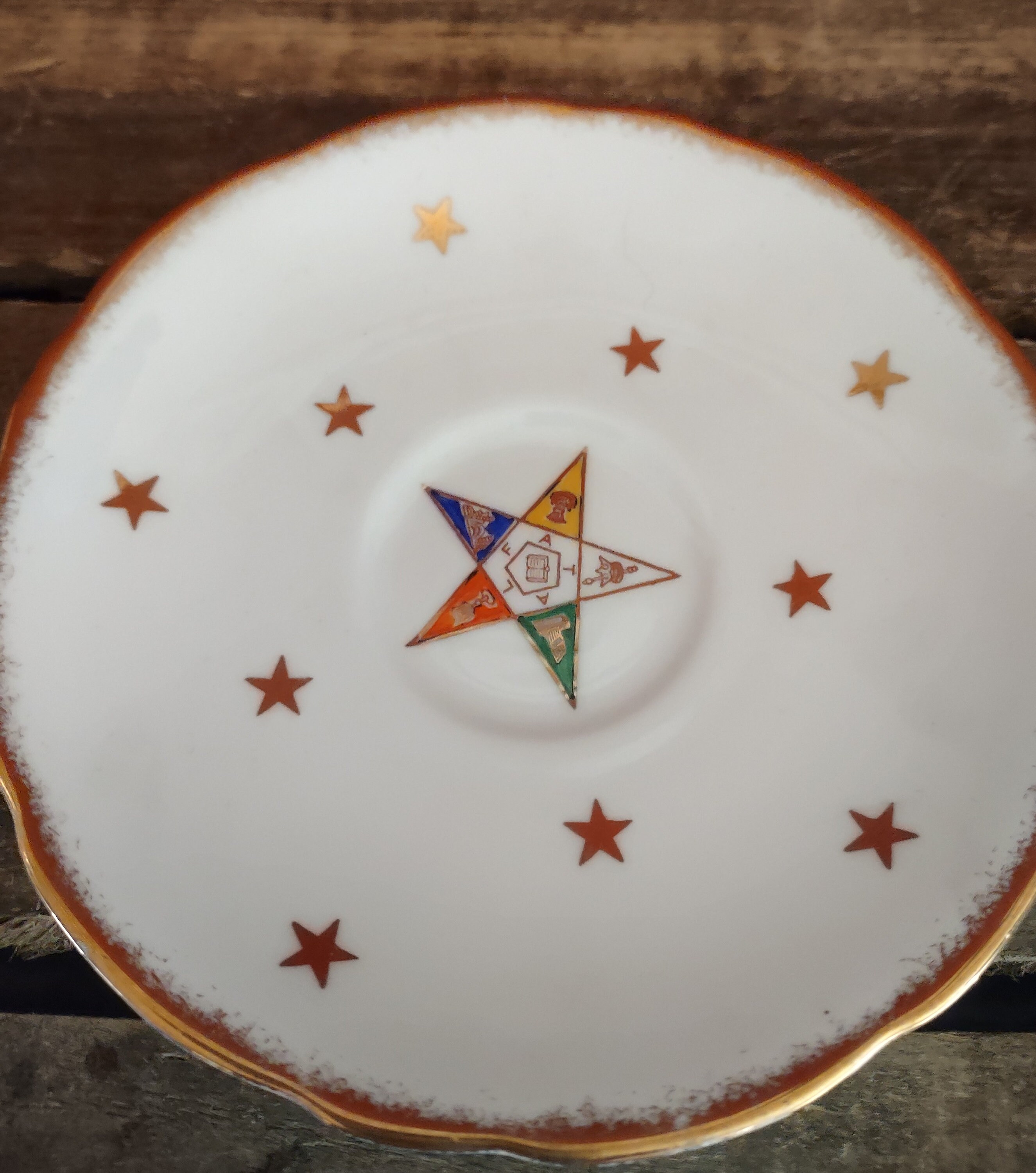 Vintage Eastern Star Masonic Teacup and Saucer Set - Etsy