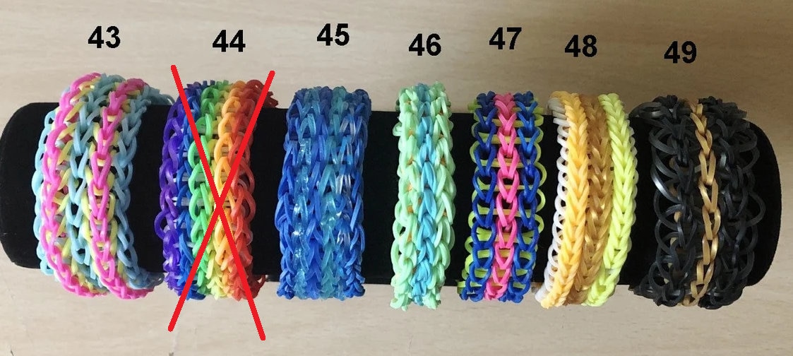 6.5 Loom Band Bracelets Different Designs and Colours - Etsy