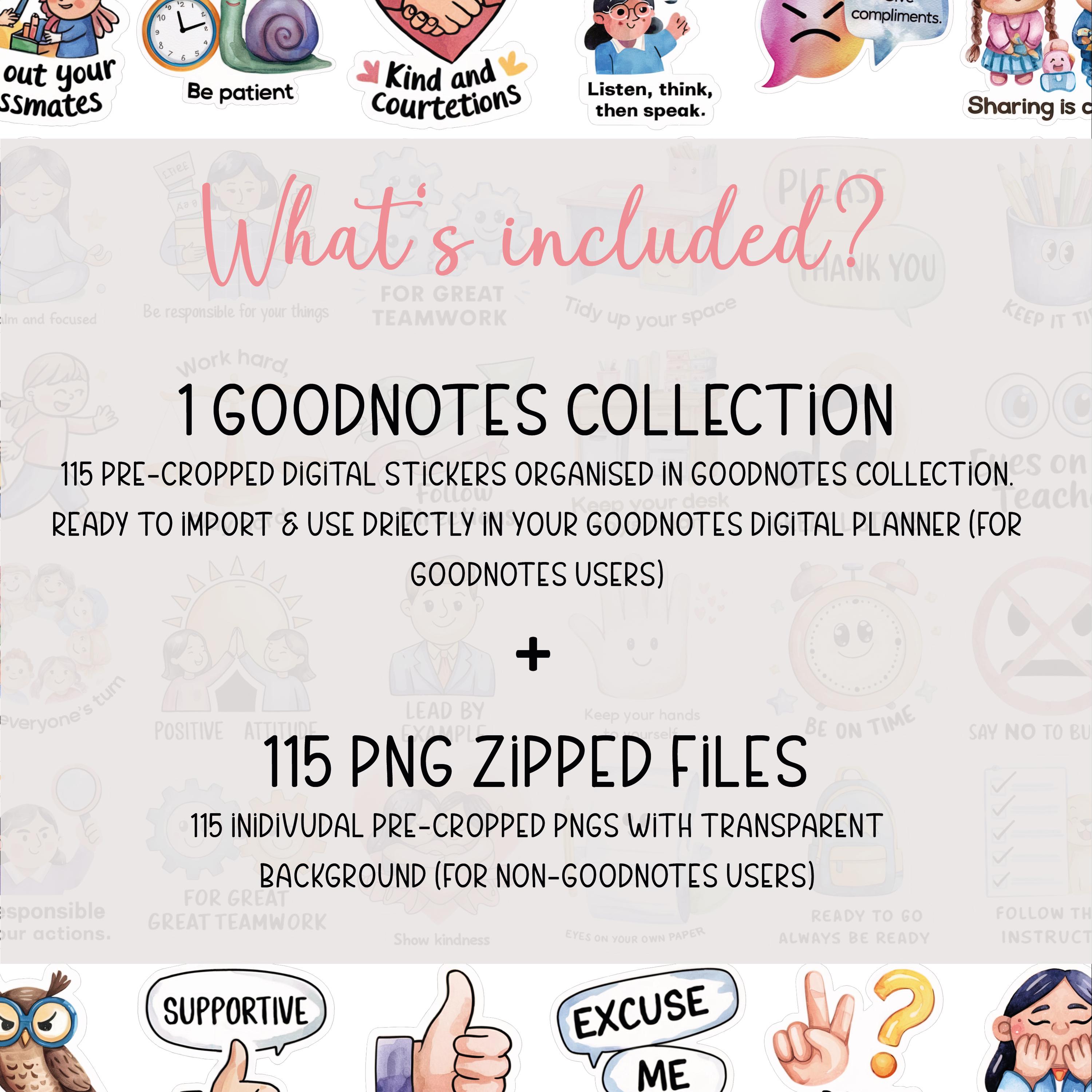 208 Teacher Stickers Digital, Classroom Management, Classroom Stickers ...