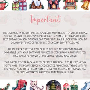 109 Christmas Planner Goodnotes Digital Stickers, Goodotes Cozy ...