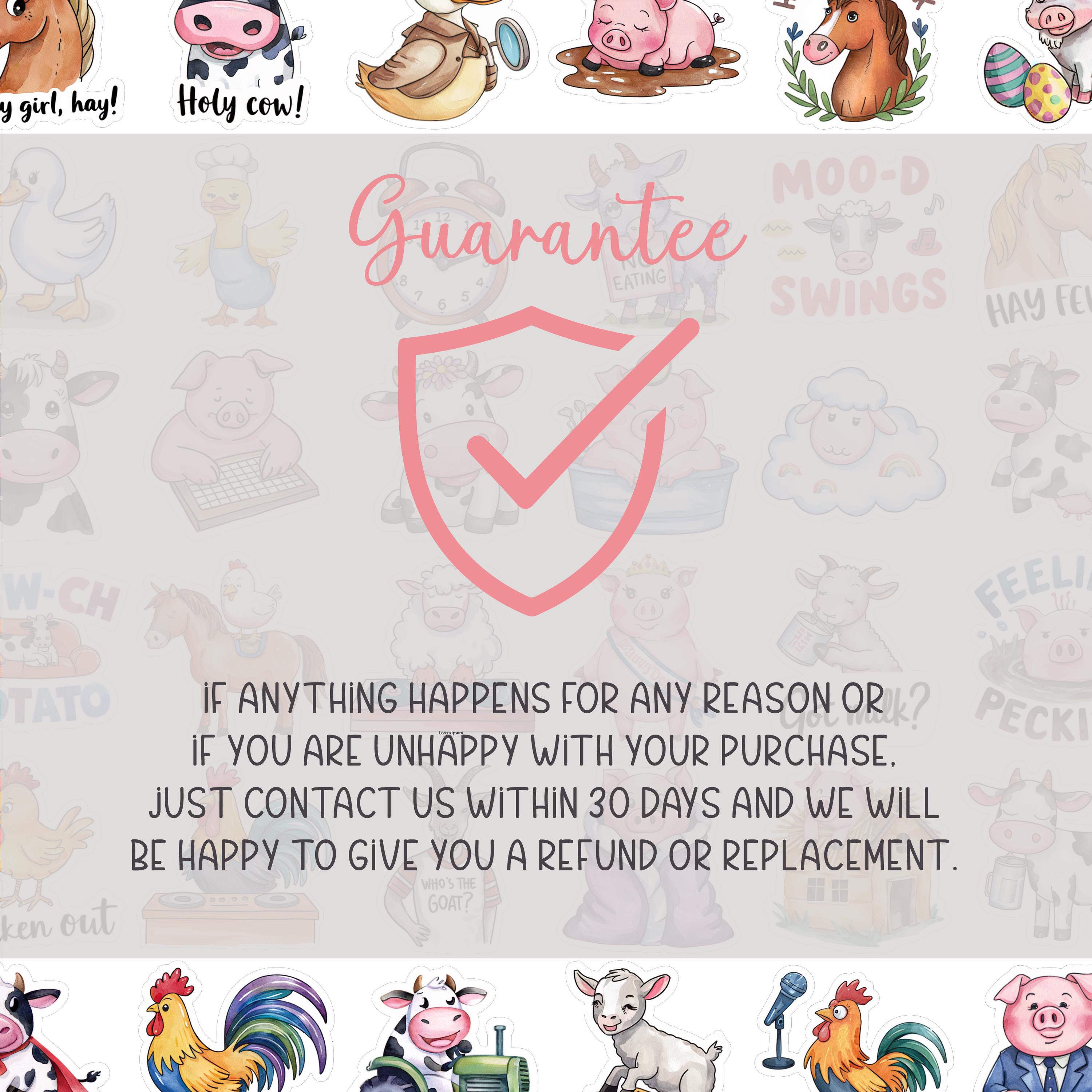 Farm Animals Digital Stickers Bundle Goodnotes Stickers Precropped PNG ...