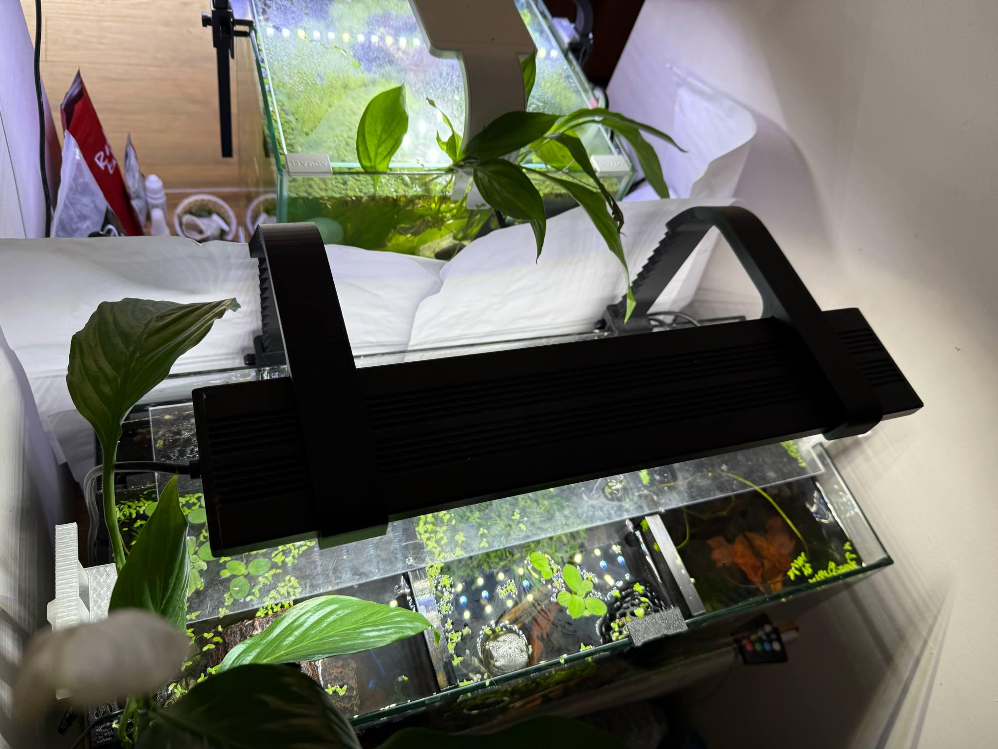 Adjustable RIMLESS Tank Back-hanging Light Riser | Custom Fit ...
