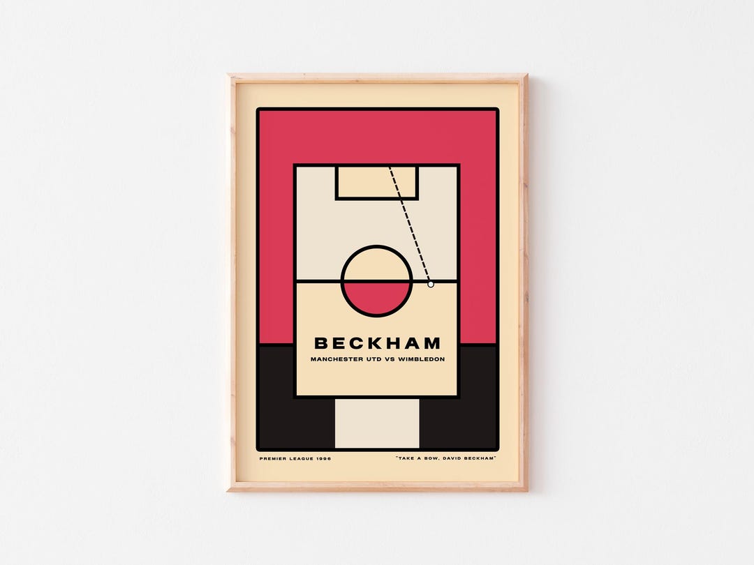 David Beckham - 'the Greats' Series. Minimalist, Bauhaus, Retro ...