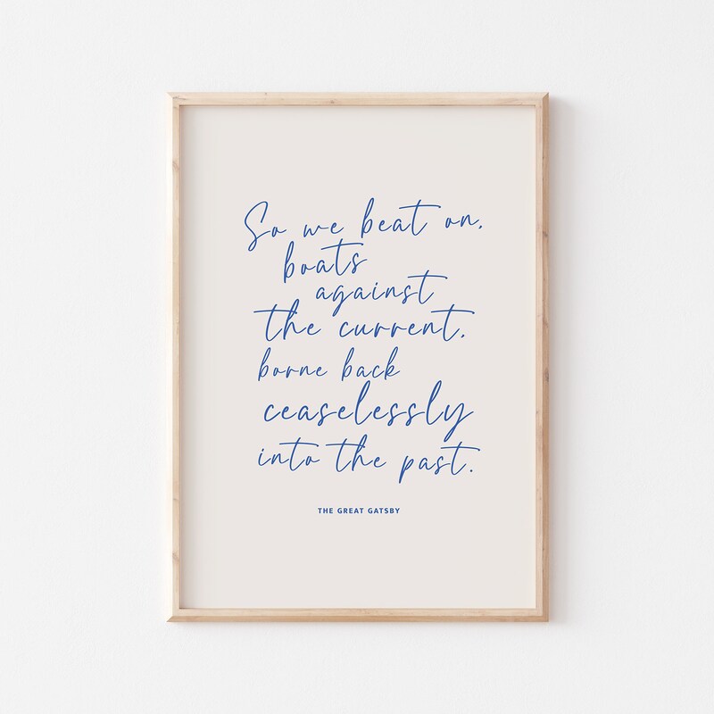 Gatsby Quote Print - Etsy