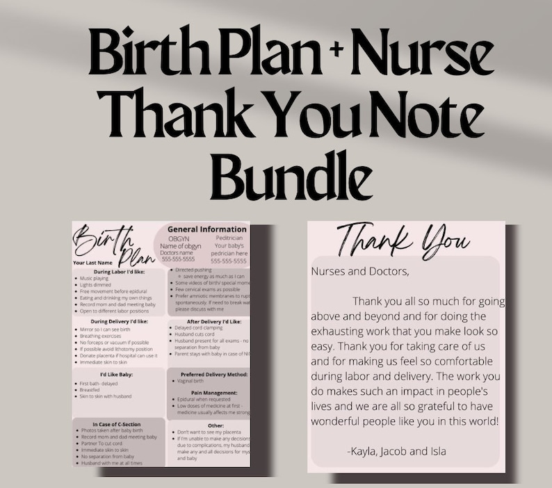 Visual Editable Labor Delivery Plan Canva Template | Labor Delivery ...