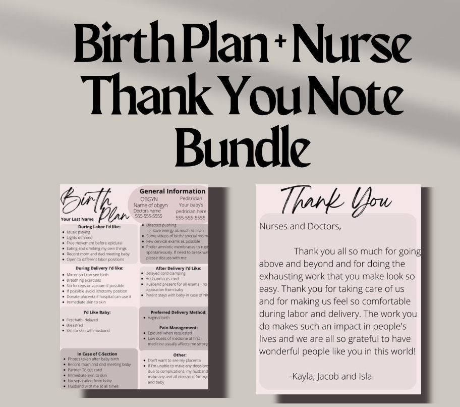 Visual Editable Labor Delivery Plan Canva Template | Labor Delivery ...