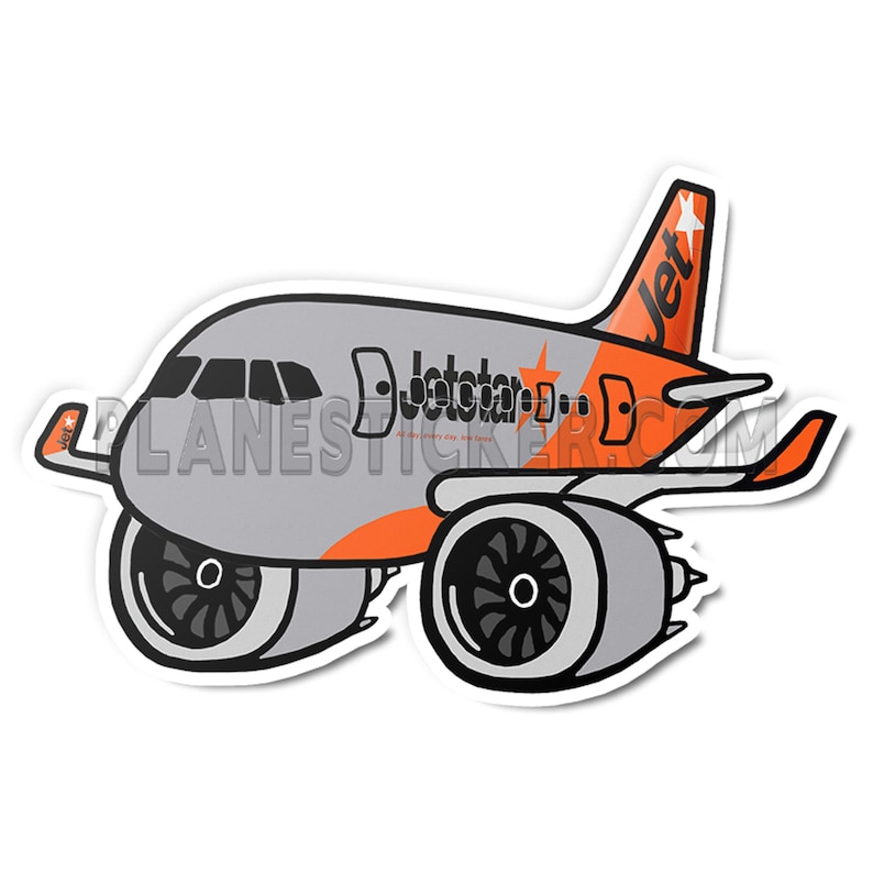 Jetstar Airbus A321 NEO Diecut Sticker - Etsy Australia
