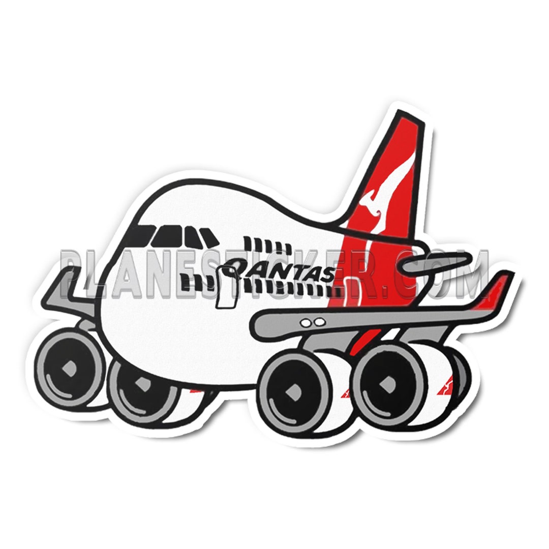 Qantas Boeing 747 Diecut Sticker - Etsy