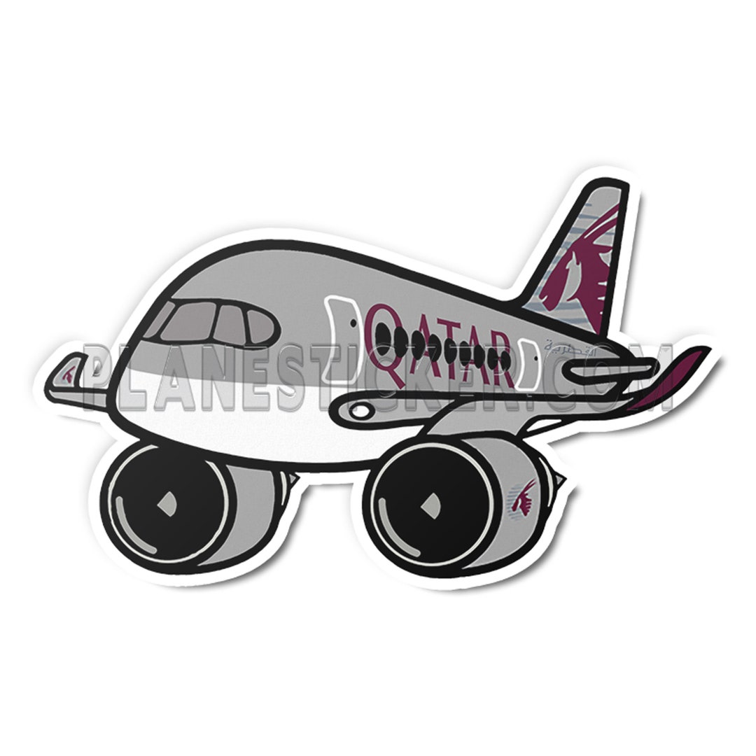 Qatar Airways Airbus A350 Diecut Sticker - Etsy